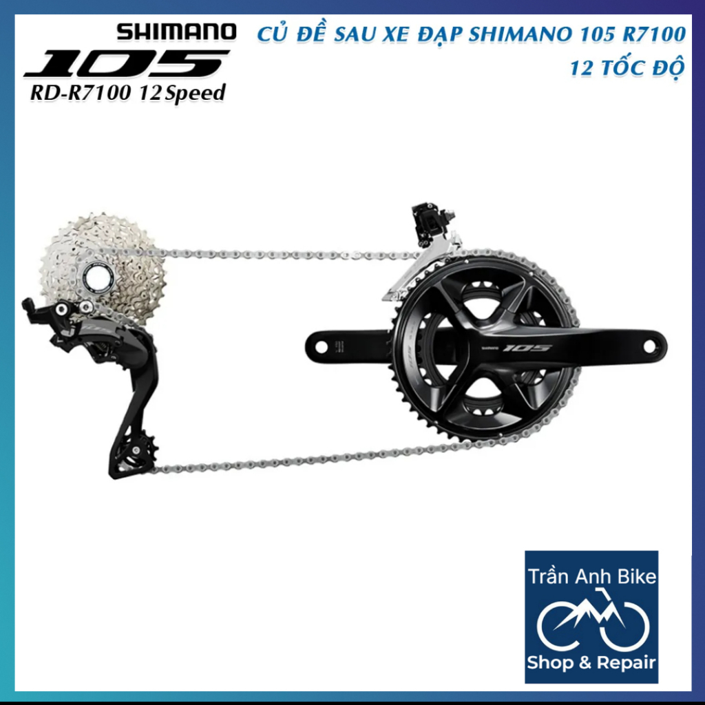 Củ Cùi Đề Sau Xe Đạp SHIMANO 105 RD R7100 12 Speed - Chính Hãng ...