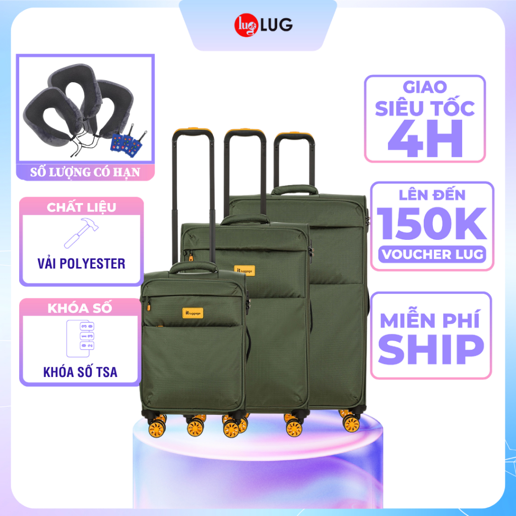 Combo 3 Vali LUG IT Luggage 12-2894E08 S20/S25/S31 Vải Polyester 100% ...