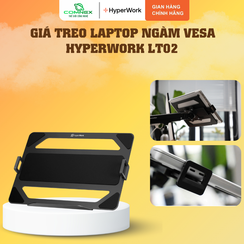 Giá treo laptop ngàm Vesa HyperWork LT02 - Phụ kiện gắn treo laptop vào ...