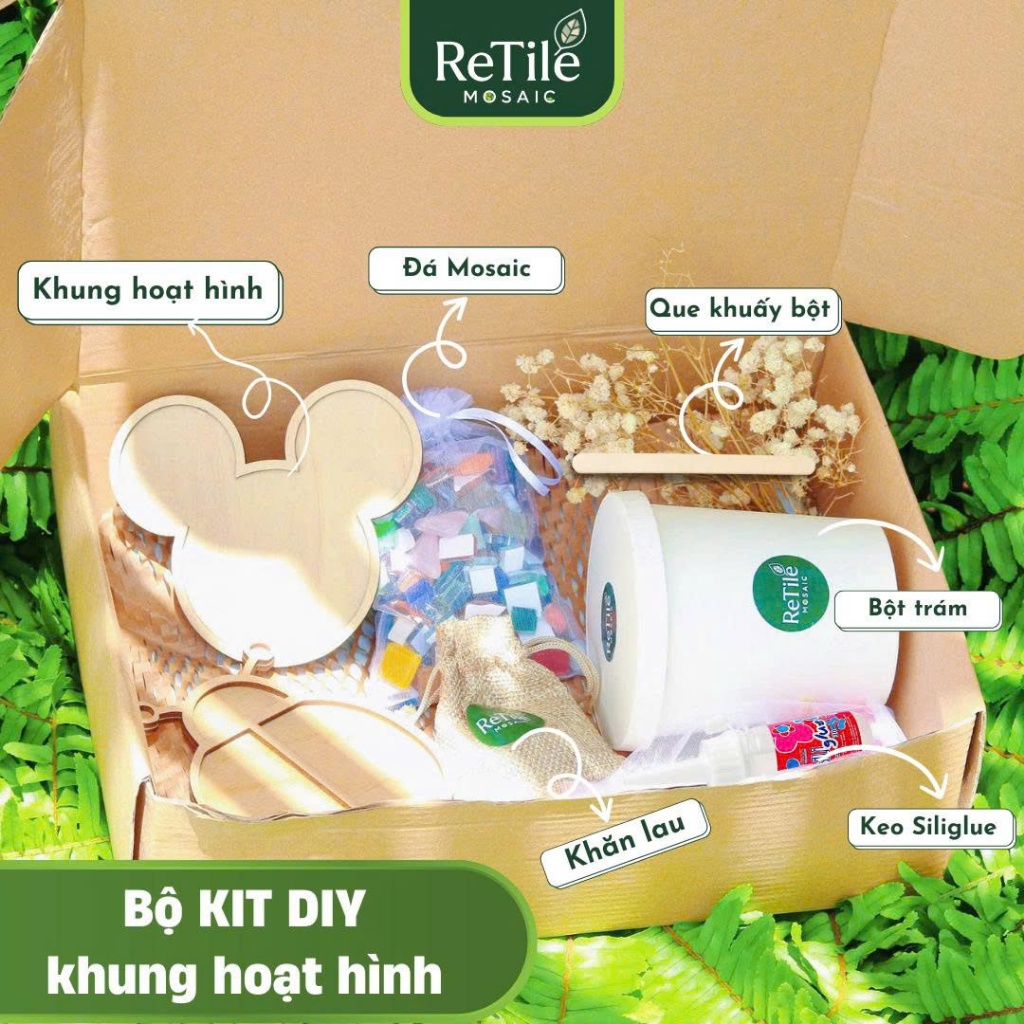 Bộ Kit DIY khung hoạt hình làm tranh Khảm Mosaic Trang Trí, Làm Quà ...