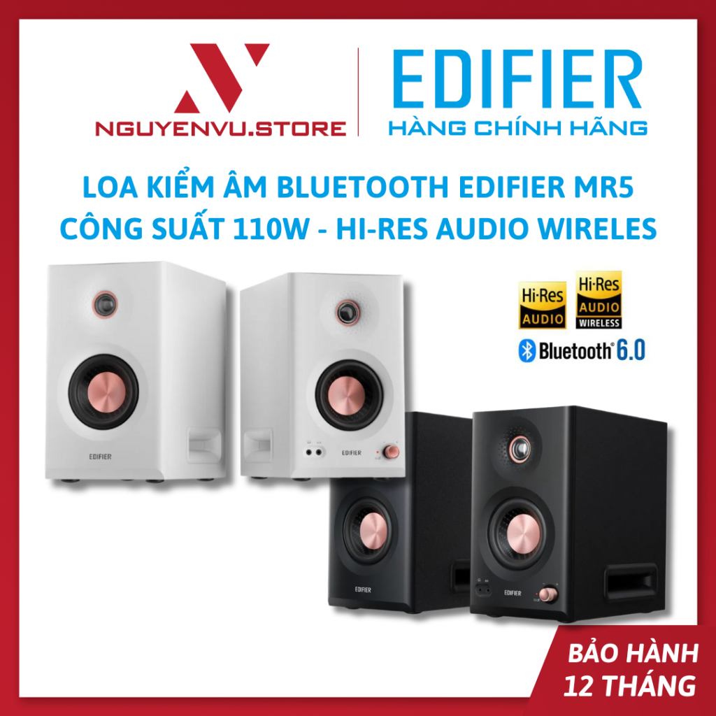 Loa Kiểm Âm Bluetooth EDIFIER MR5 - Công Suất 110W - Hi-Res Audio Wireless - Bluetooth 6.0 ...