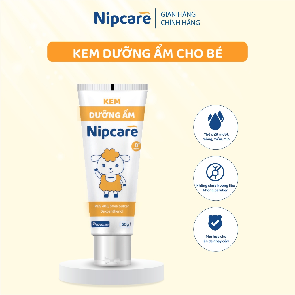 Kem dưỡng ẩm Nipcare Novocare 60g - dưỡng ẩm cho da khô, làm mềm và dịu ...