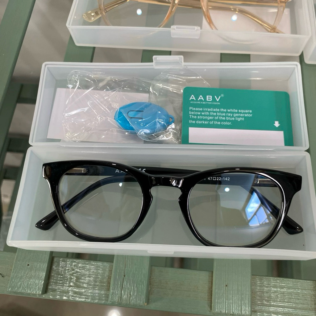 (Hàng Hiệu XK) Kính chống ánh sáng xanh full box+ phụ kiện test asx ...