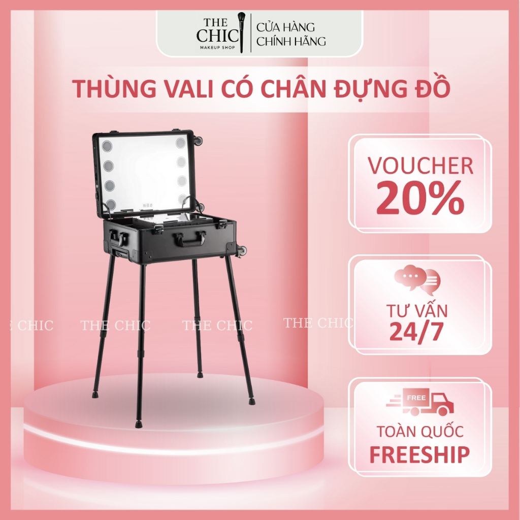 M1 [ CHÍNH HÃNG ] Thùng vali có chân. Cốp vali kéo có 8 đèn và 4 chân ...