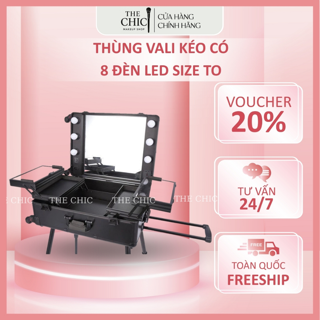 M1 [ CHÍNH HÃNG ] Thùng vali có chân. Cốp vali kéo có 8 đèn và 4 chân ...