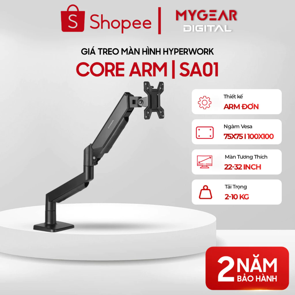 Giá Đỡ Màn Hình HyperWork Core Arm SA01 - BH Chính Hãng | Shopee Việt Nam