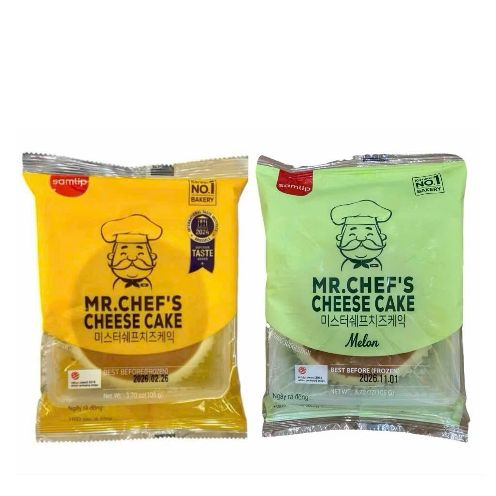 Bánh phô mai ông già Mr.Chef Samlip Hàn Quốc 105g | Shopee Việt Nam