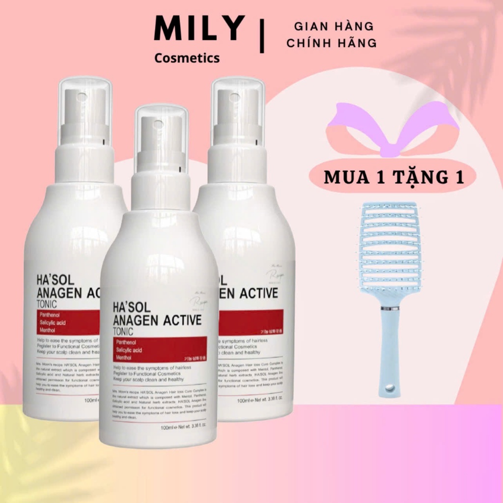 Combo 3 lọ Xịt Kích Mọc Tóc Hasol Anagen Active Tonic 100ml - Dưỡng Da ...
