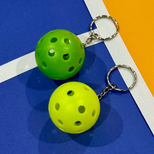 [Độc quyền xanh dạ quang] Phụ kiện pickleball - Móc khoá pickleball quả ...
