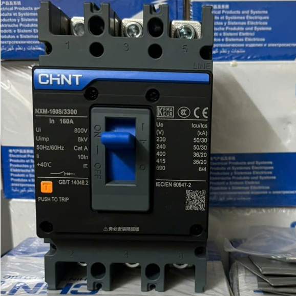 Aptomat MCCB Chint 3p NXM-160S/250S-160A-180A-200A-250A | Shopee Việt Nam