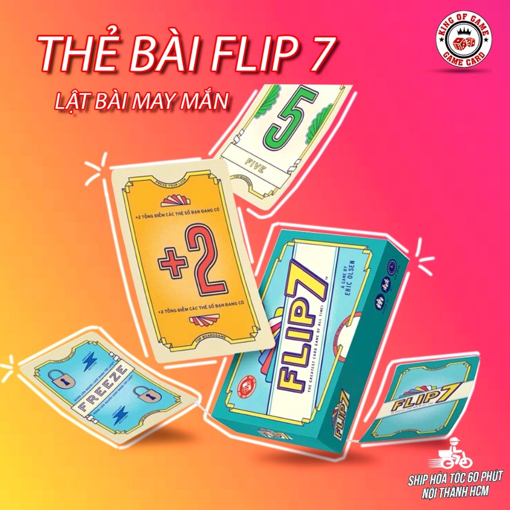 Flip 7 Card Game - Fun & Strategic Tabletop Board Game for Family & Friends ĐỈNH CAO CỦA MAY RỦI ...