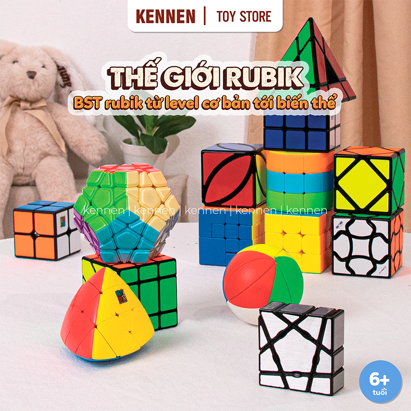 Rubik meilong/qiyi 2x2 3x3 4x4 5x5 6x6 7x7 2x3 cao cấp nhiều biến thể ...