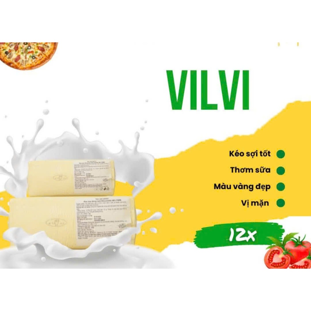 PHÔ MAI VILVI MOZZARELLA CHUYEN DÙNG CHO LÀM BÁNH( KÈM THÙNG XỐP+ ĐÁ ...