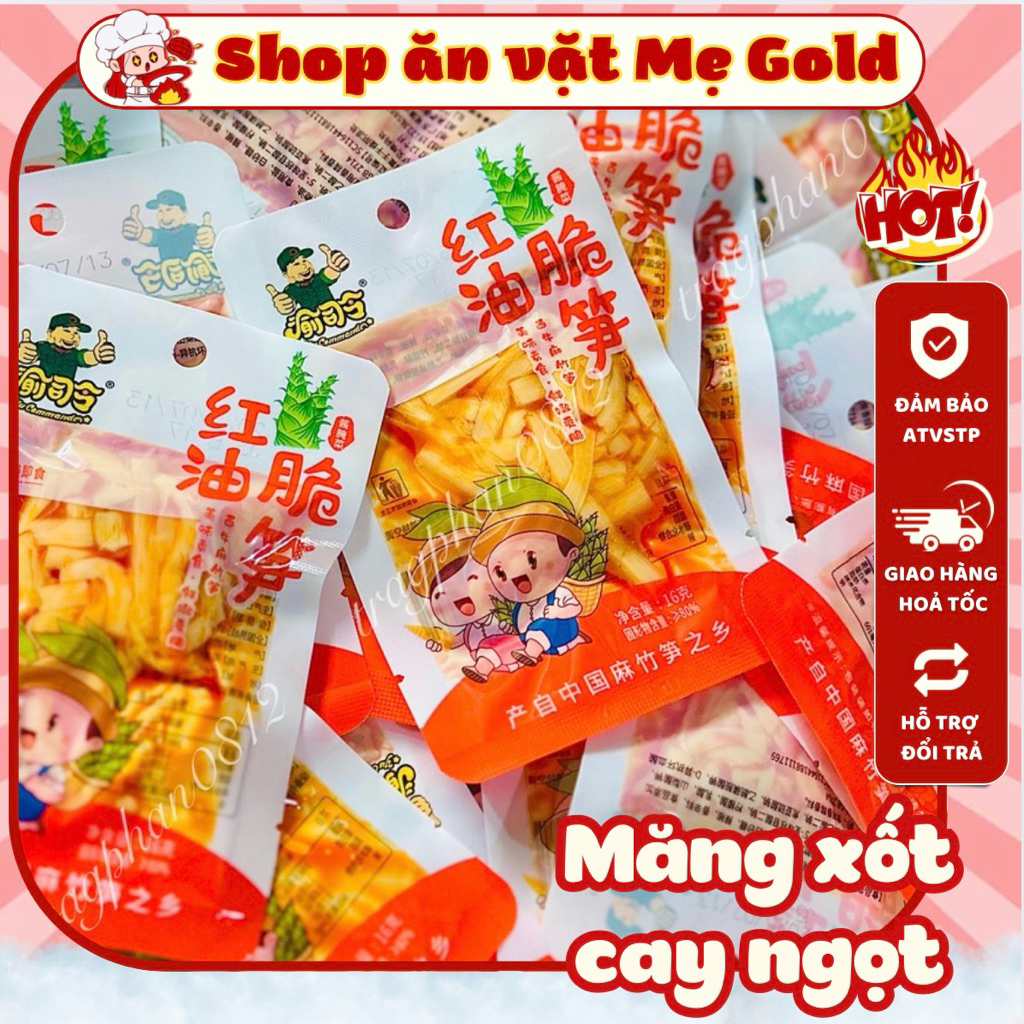 Combo gói măng cay mini Tứ Xuyên, măng non ớt đỏ, măng xốt cay ngọt, đồ ...