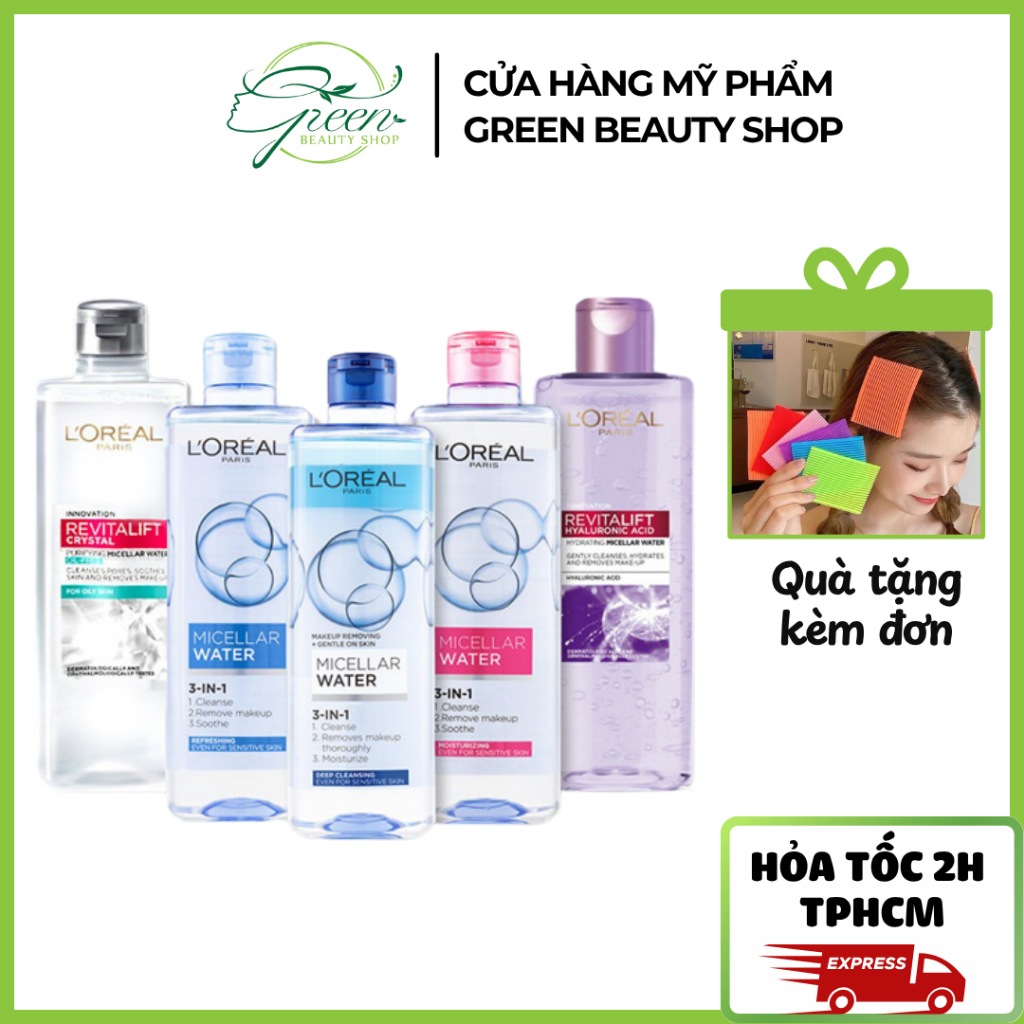[LOREAL] Nước Tẩy Trang L'oreal Dành Cho Da Dầu, Da Nhạy Cảm, Làm Sạch Trang Điểm 400ml | Shopee ...