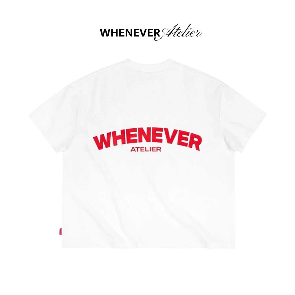 Áo Thun WHENEVER Atelier Logo Oversize Form Boxy Thời Trang Unisex ...
