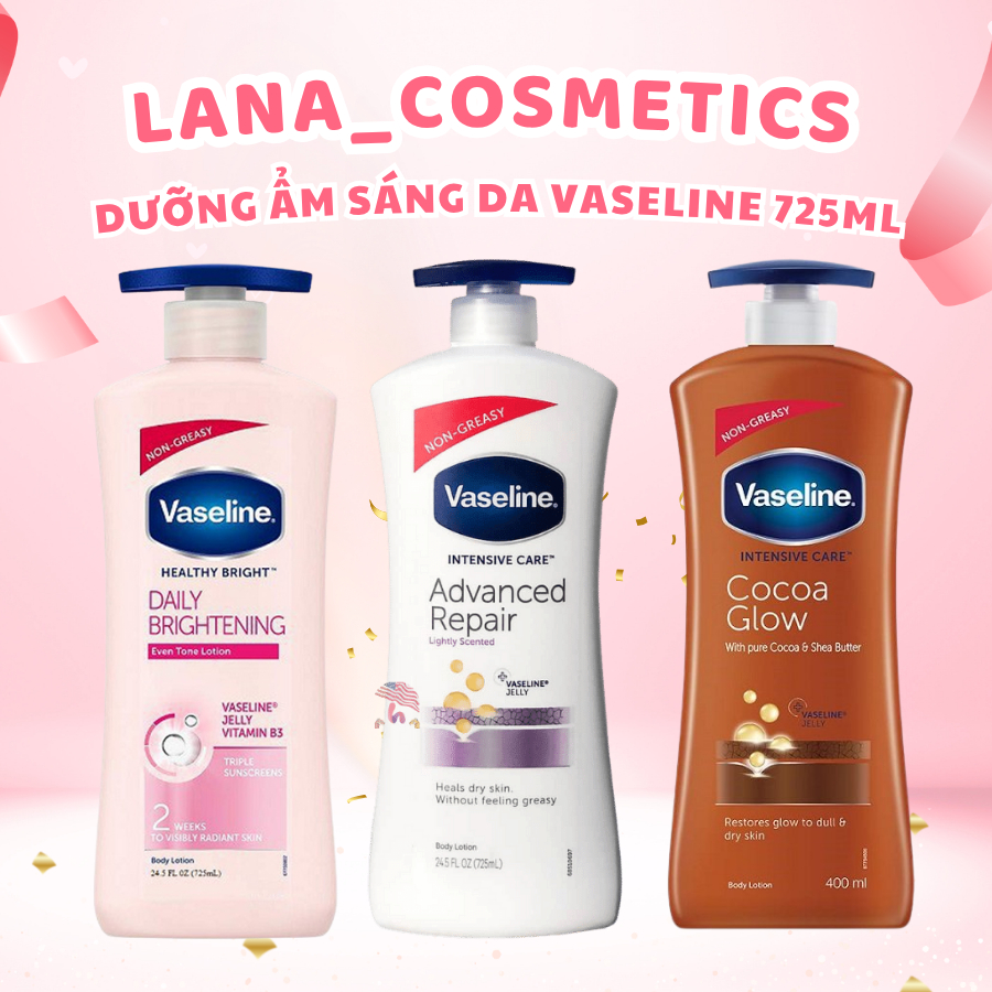 Sữa dưỡng thể Vaseline dưỡng ẩm sáng da Daily Brightening | Cocoa ...