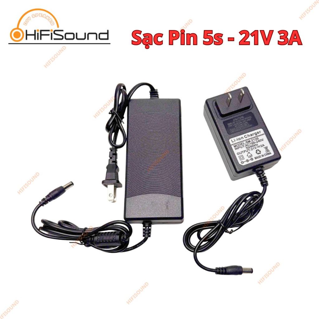 Sạc Pin 5S 21V 2A 3A Cho Máy Khoan Pin có đèn báo đầy, có lọc nhiễu S5S ...