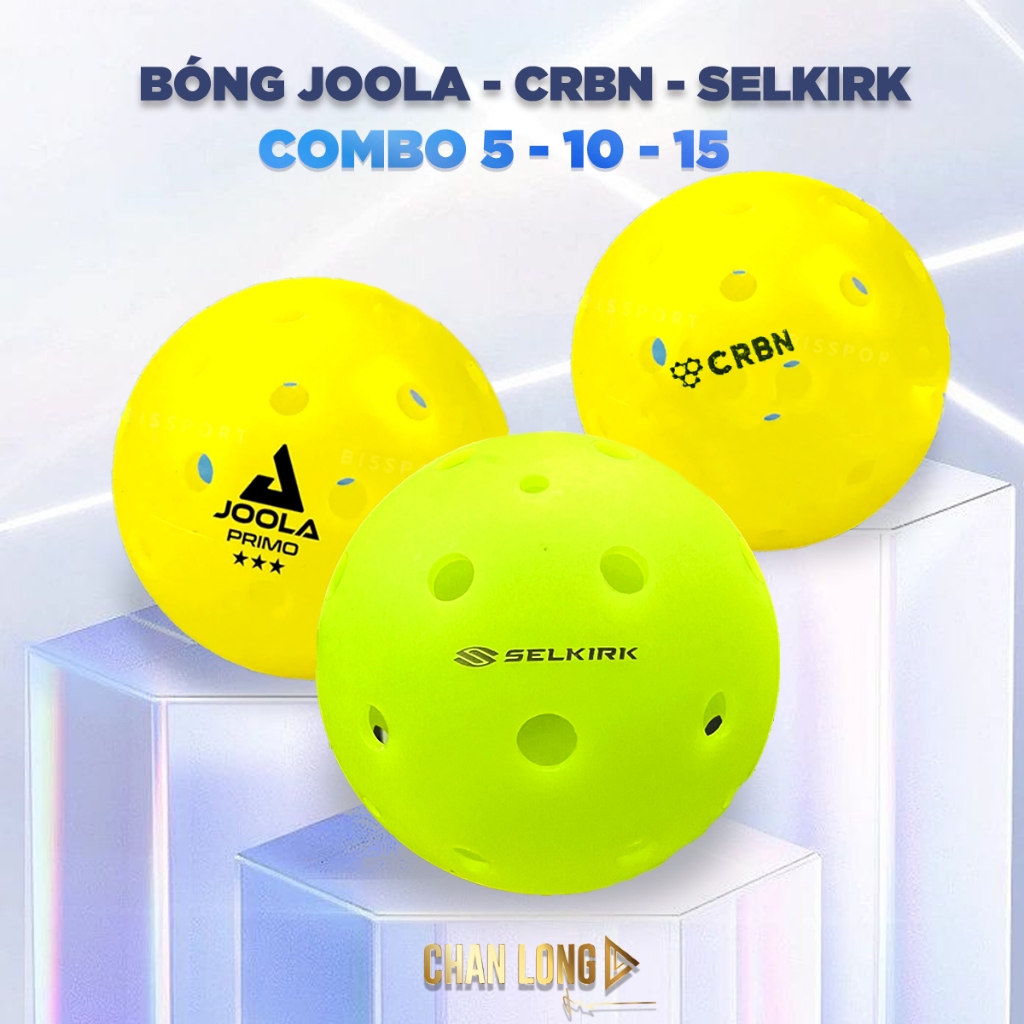 Bóng pickleball combo 5 10 15 quả Joola CRBN Selkirk bóng chính hãng ...