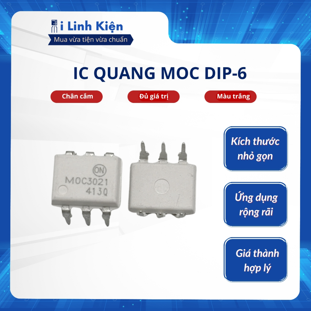 Ic quang MOC3020 MOC3021 MOC3023 MOC3041 MOC3043 MOC3061 MOC3063 DIP-6 ...