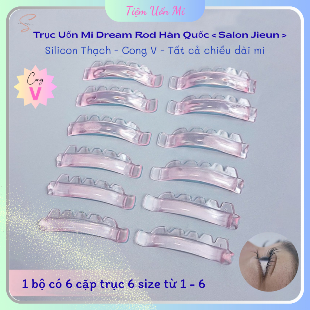Trục Uốn Mi DREAM ROD Hàn Quốc Cong V - Silicon Thạch tự dính - Tất Cả ...