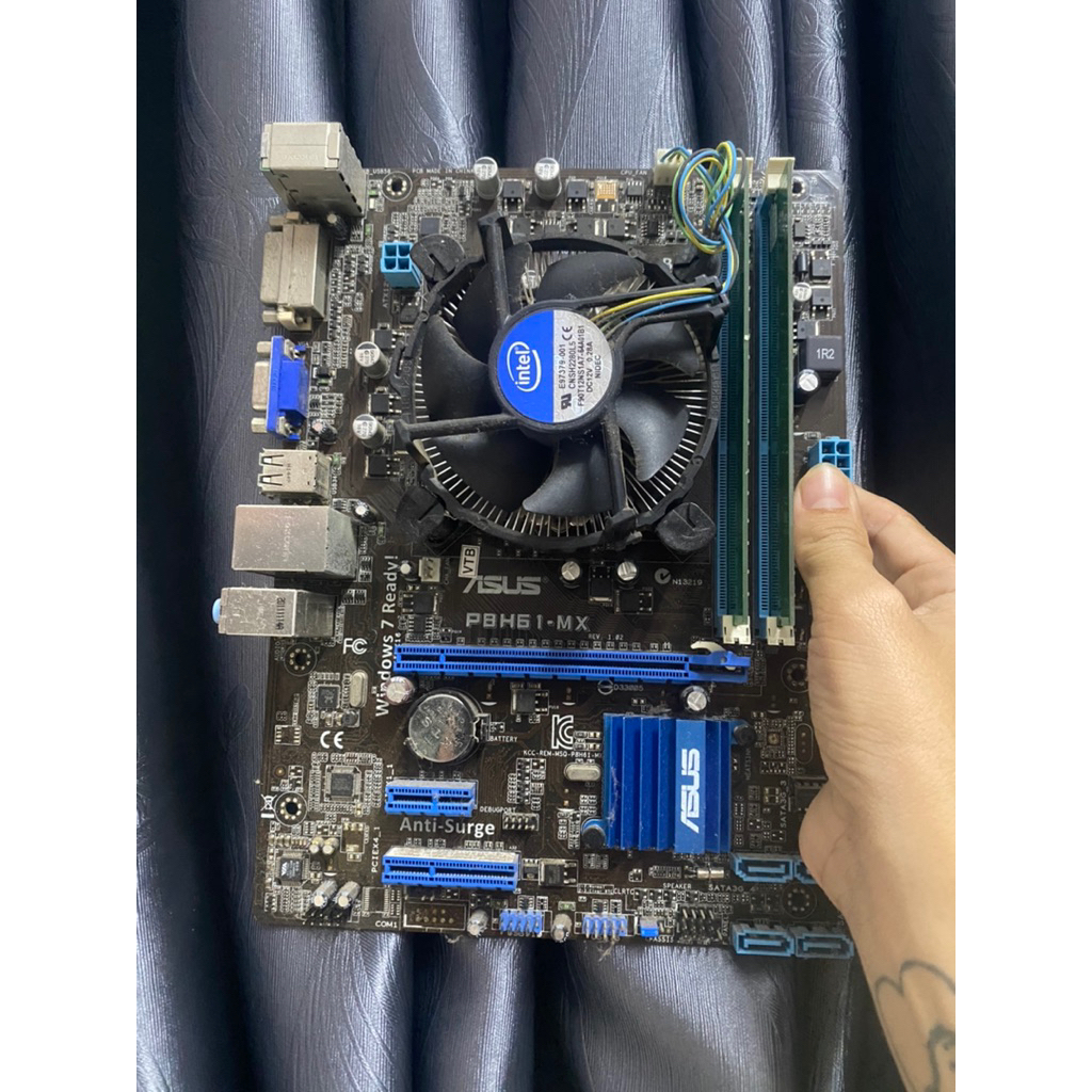 Combo Main Asus H61 + Chíp G - Socket 1155 ( tặng quạt tản nhiệt Intel ...