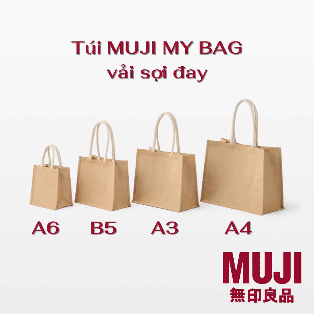 Túi MUJI My Bag A6 B5 Vải Sợi Đay - Hàng chính hãng pick up tại store ...