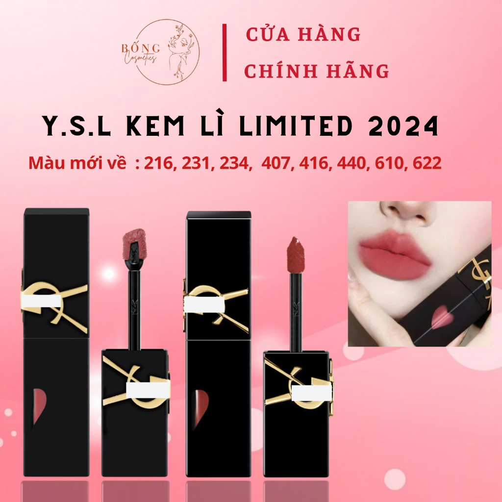 Son kem lì Y.S.L The Inks Vinyl Cream limited 2024, Son Kem YSL. dòng ...