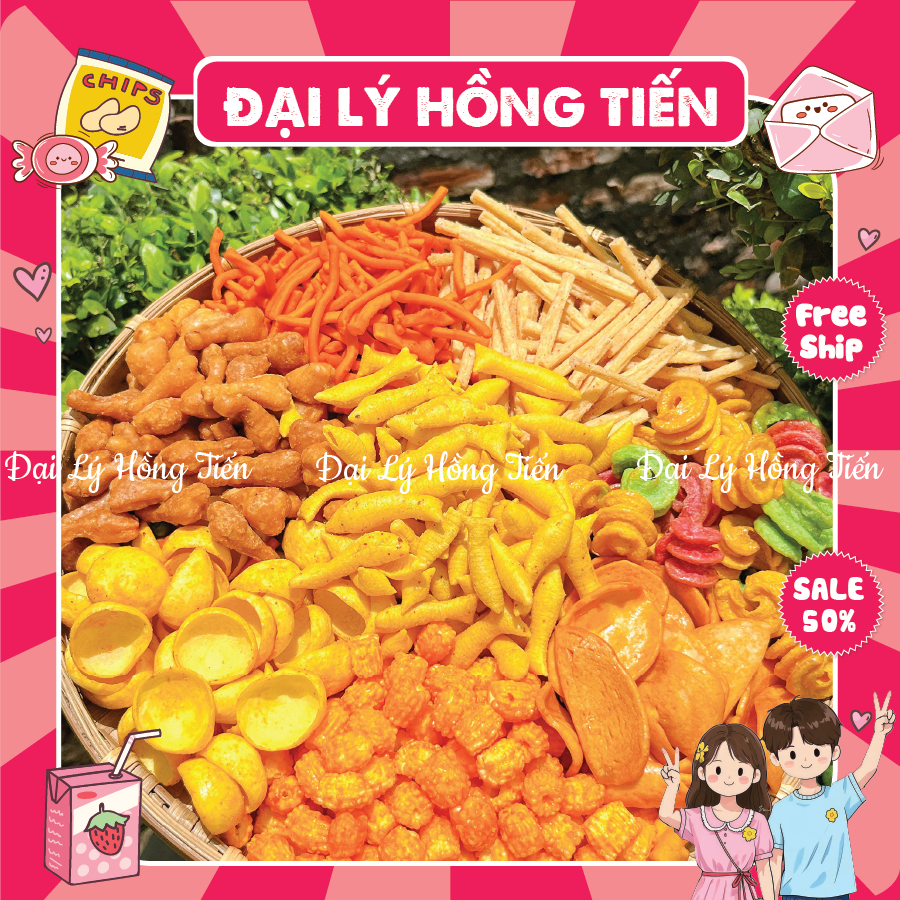 500G Snack Tá Lả Mix Vị Siêu Ngon Siêu Giòn Đồ Ắn Vặt Bim Bim Tá Lả HOT ...