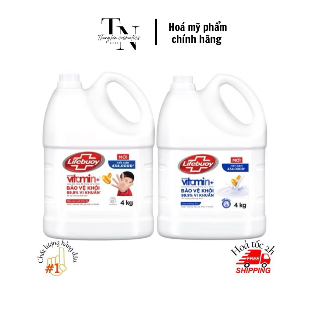 Nước Rửa Tay Lifebuoy Can 4KG Siêu Tiết Kiệm | Shopee Việt Nam
