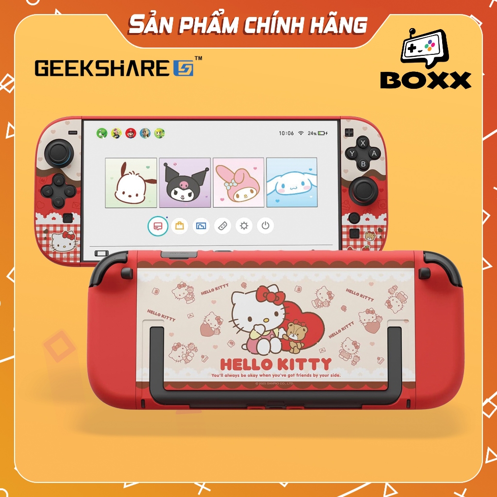 Case bảo vệ cho Nintendo Switch 2 chính hãng GeekShare Hello Kitty ...