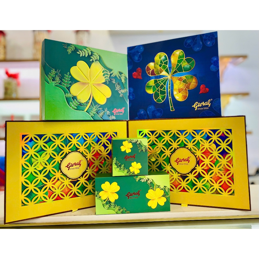 Bánh Trung Thu Givral combo Trăng Yêu Thương 3 (hộp 6 bánh TRỌNG LƯỢNG ...