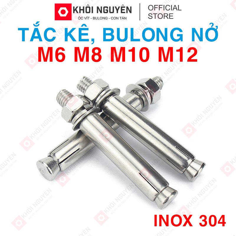 Tắc Kê Inox, Bu Lông Nở Inox 304 Đủ SIze M6, M8, M10, M12 Hàng Loại 1 | Shopee Việt Nam