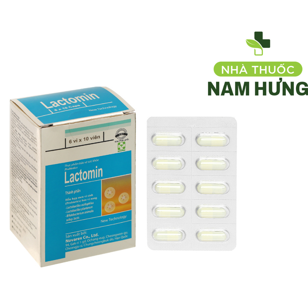 Men vi sinh LACTOMIN hỗ trợ tiêu hóa (Hộp 60 viên) | Shopee Việt Nam