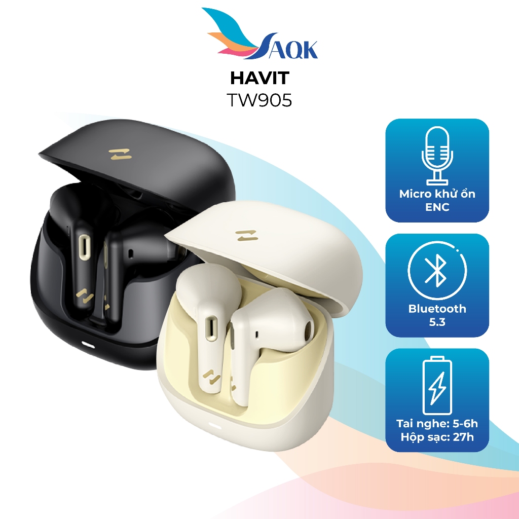 Tai nghe Bluetooth True Wireless Havit TW905 - Hàng chính hãng | Shopee Việt Nam
