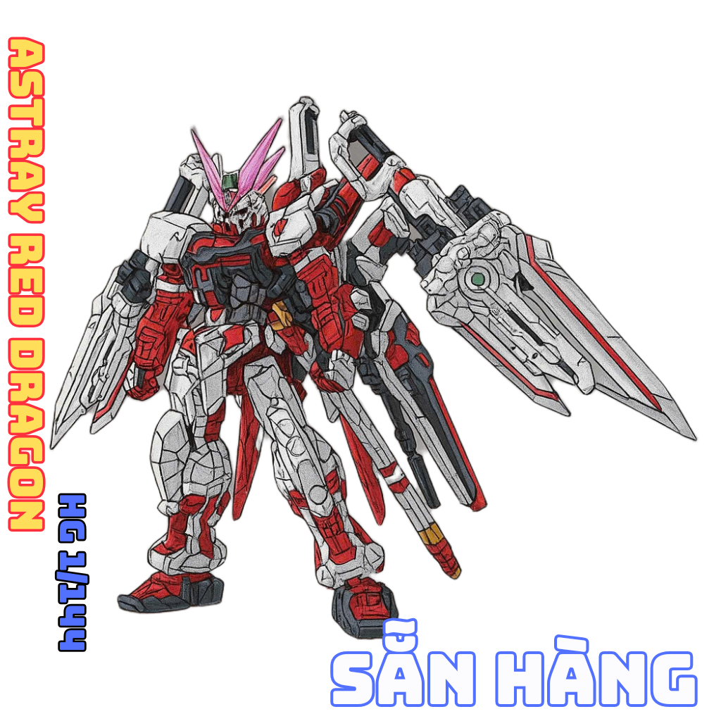 [SẴN HÀNG] Mô Hình Lắp Ráp HG 1/144 Astray Red Dragon 58A (Tặng Base Và ...
