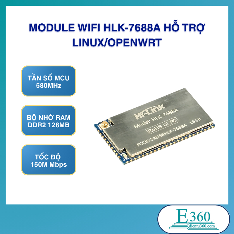 Module Wifi HLK-7688A, Hỗ Trợ LINUX/OPENWRT | Shopee Việt Nam