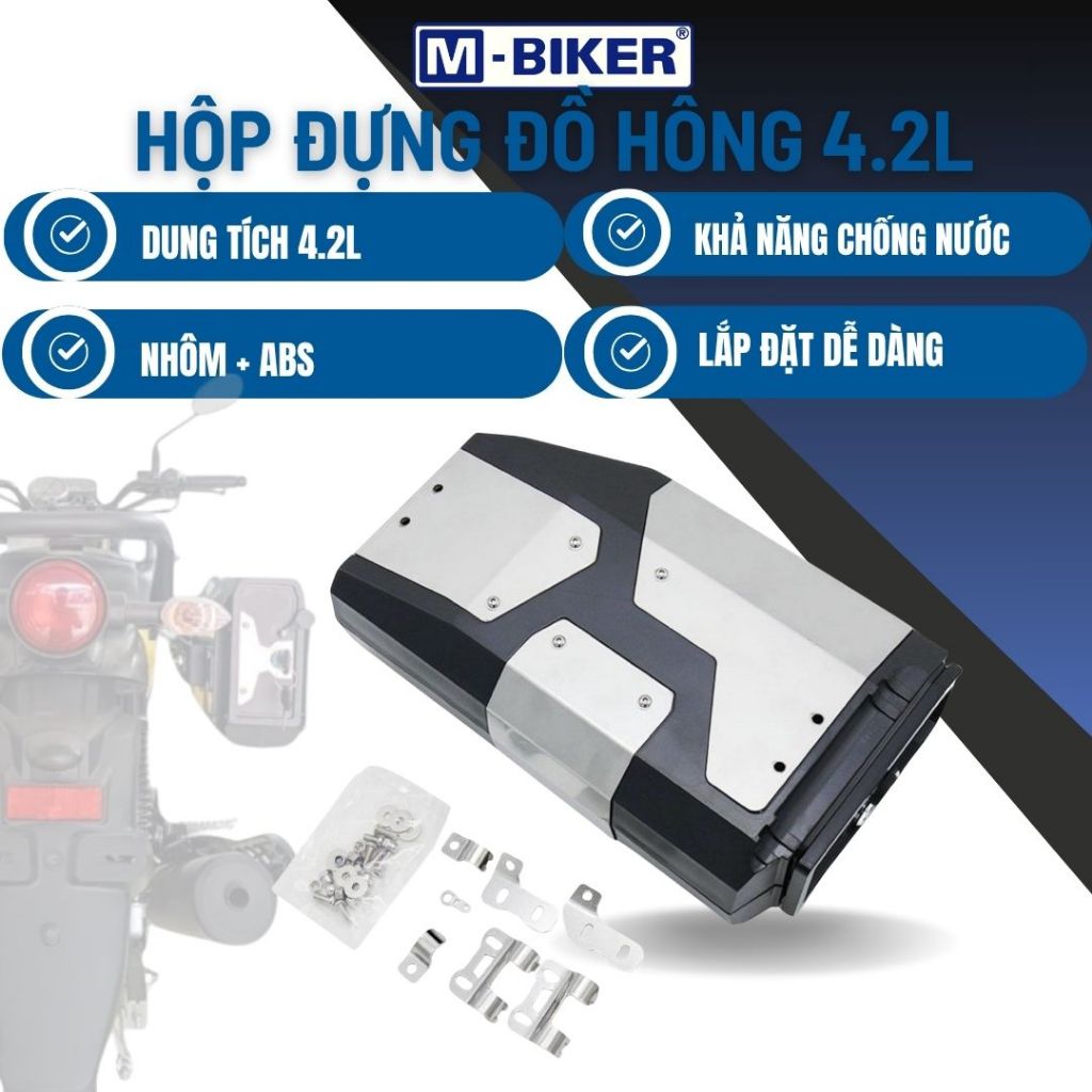 Thùng Hông Hộp Đựng Đồ Mini 4.2L Xe Máy, Moto PKL | Shopee Việt Nam