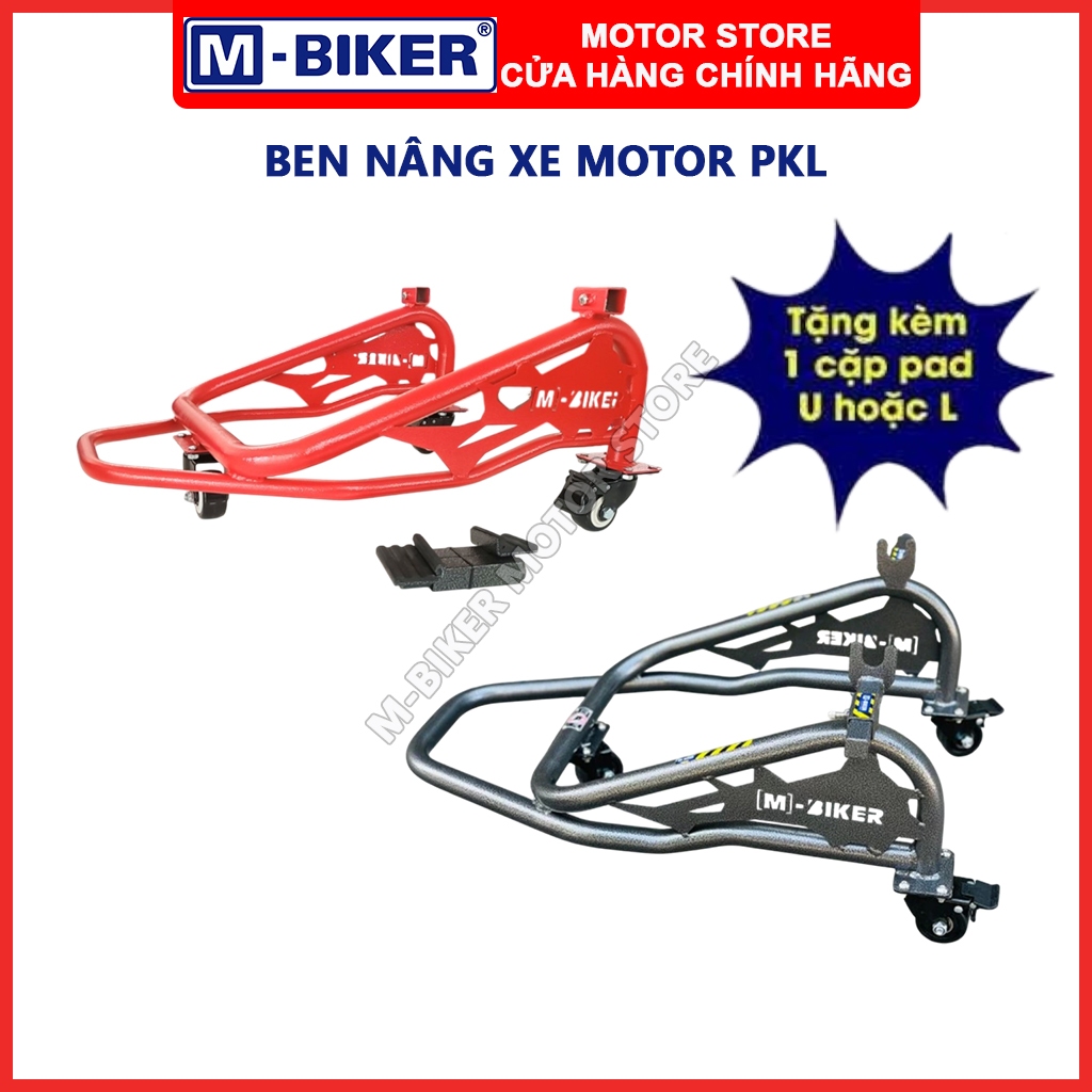 Ben nâng xe Moto PKL di chuyển có khoá bánh cố định dùng cho các dòng ...