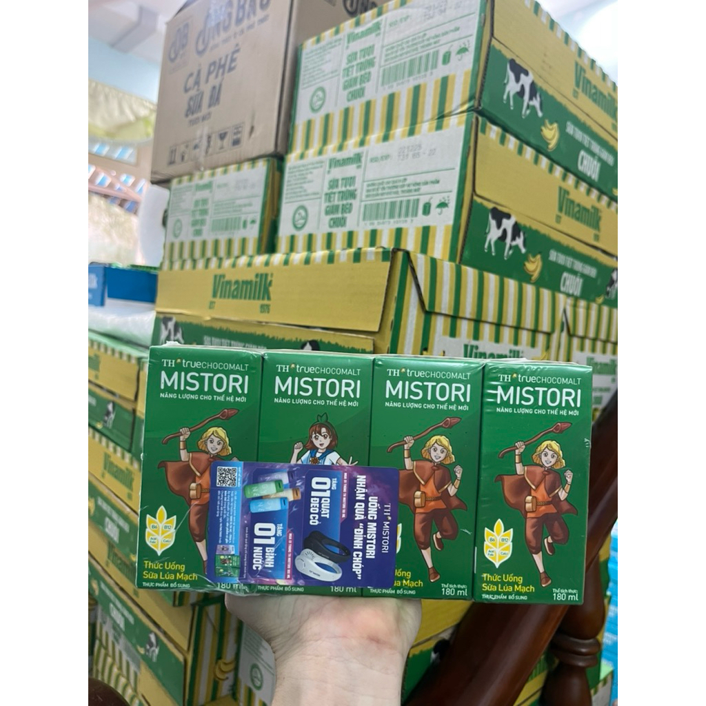 Thùng 48 hộp TH TRUE CHOCOMALT Mistori 180ml ( DATE 6-3-2026) không kèm ...