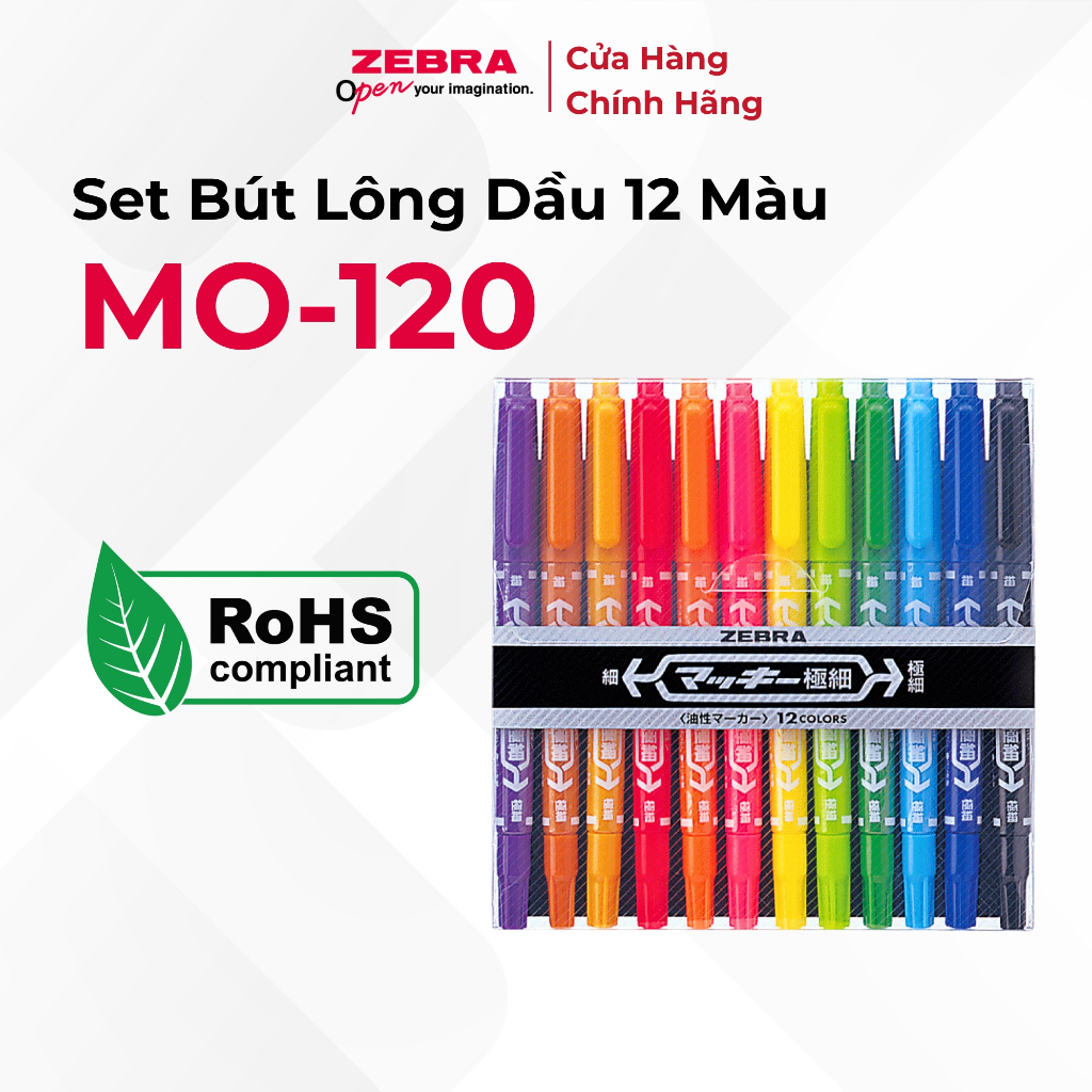 Set Bút Lông Dầu MO-120 12 Màu Zebra Pen - Chứng Nhận RoHS, An Toàn ...