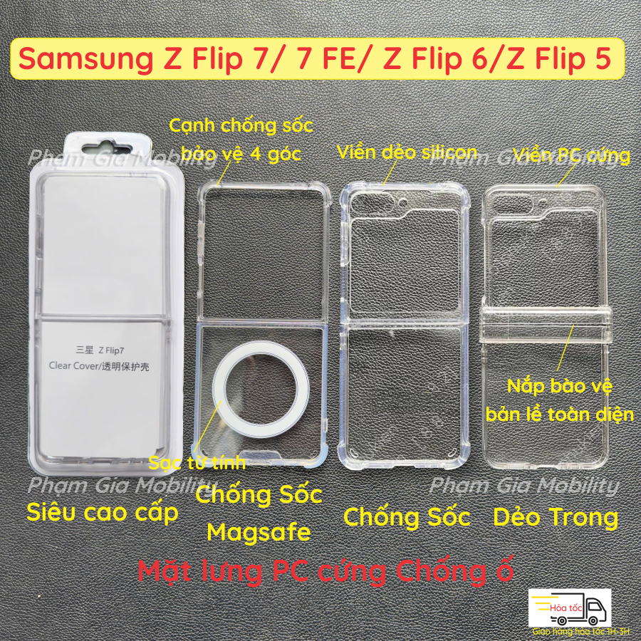 Ốp lưng Samsung Z Flip 7 FE 6 5 ( ZFlip 7 ZFlip 7FE ZFlip 6 ZFlip 5 ...