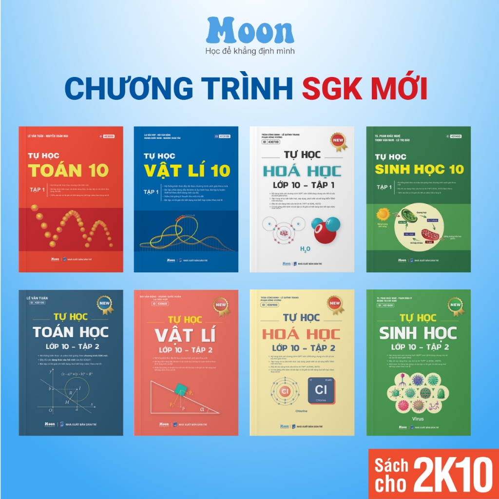 [ Bản mới ] Sách lớp 10 chương trình mới MoonBook | Shopee Việt Nam