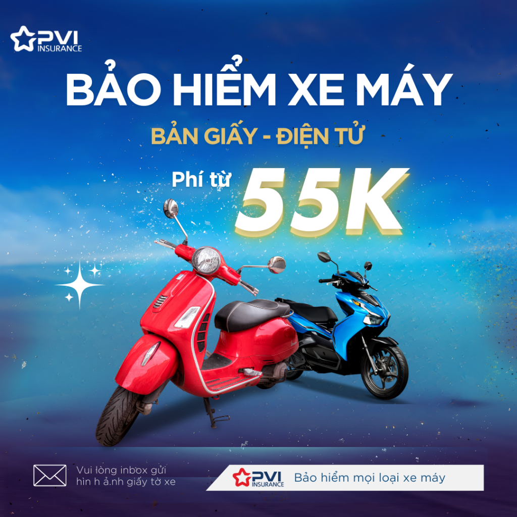 [Bản giấy] Bảo hiểm xe máy, 1-3 năm, bản điện tử - Bảo hiểm xe PVI ...