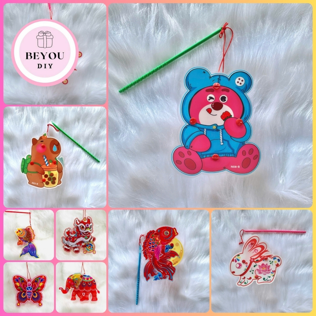 Lồng Đèn Trung Thu Mini 2 Mảnh Lắp Ráp – Nhiều Mẫu Hoạt Hình Dễ Thương ...