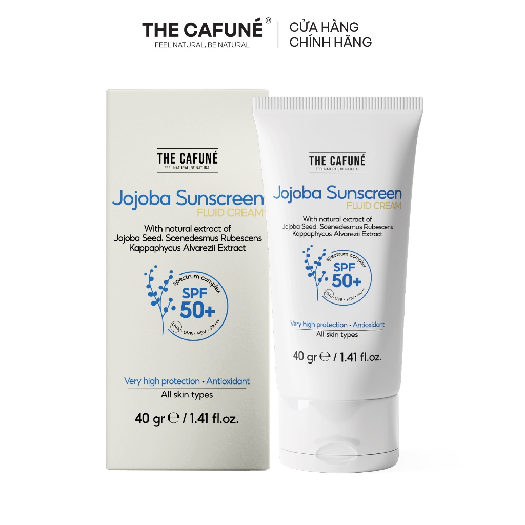 Kem Chống Nắng Jojoba Sunscreen SPF 50+ Phổ Quang Rộng Bảo Vệ Da Trước ...