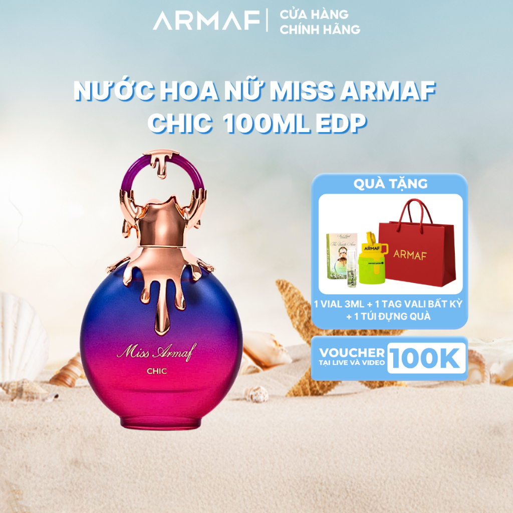 Nước hoa nữ MISS ARMAF CHIC Eau de Parfum 100ml | Shopee Việt Nam