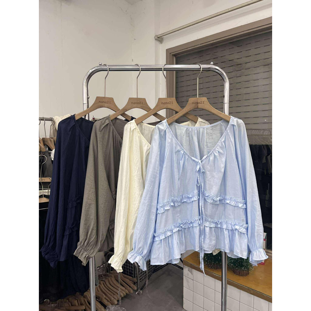 Áo babydoll xô đũi bèo tầng A9277 Nana21 Nanastore21 Nữ Woman | Shopee ...