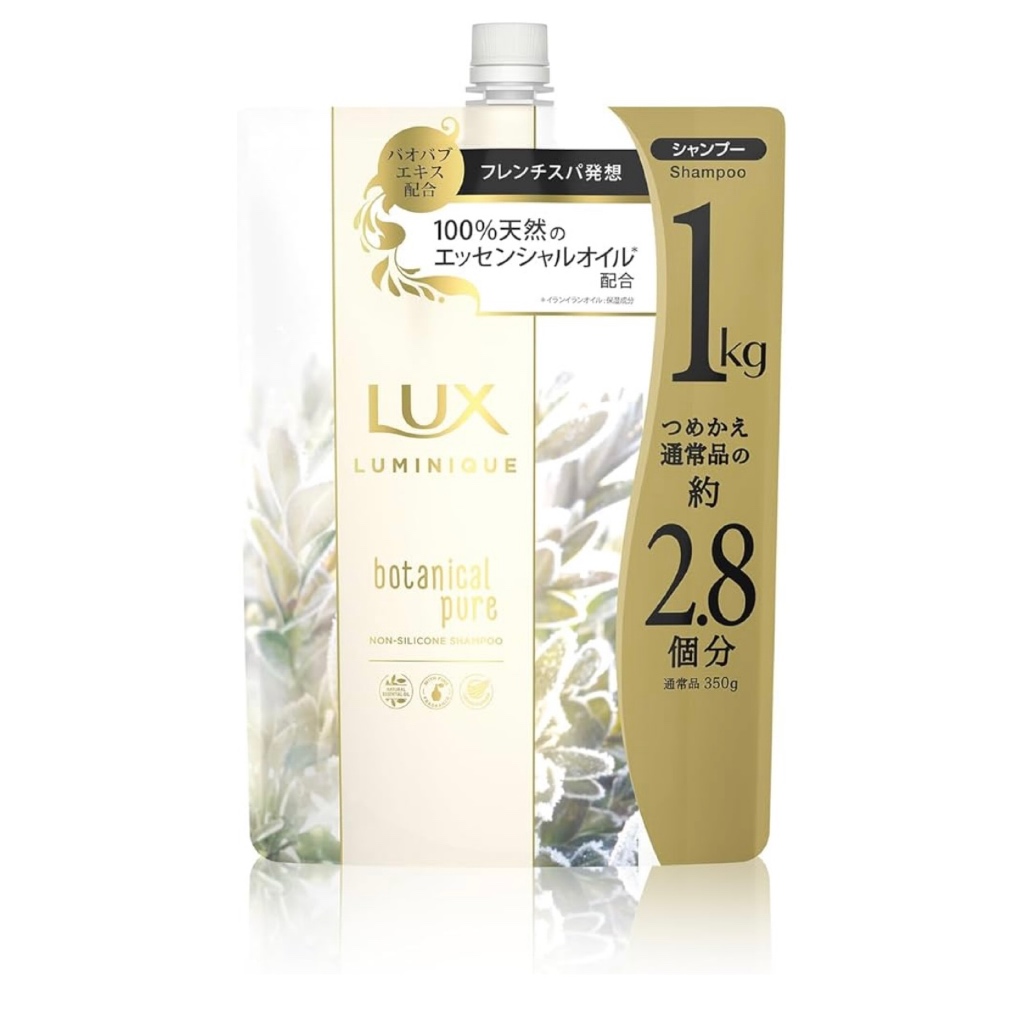 LUX Luminique Botanical Pure Shampoo Gel White Refill 1kg (x 1) Japan ...