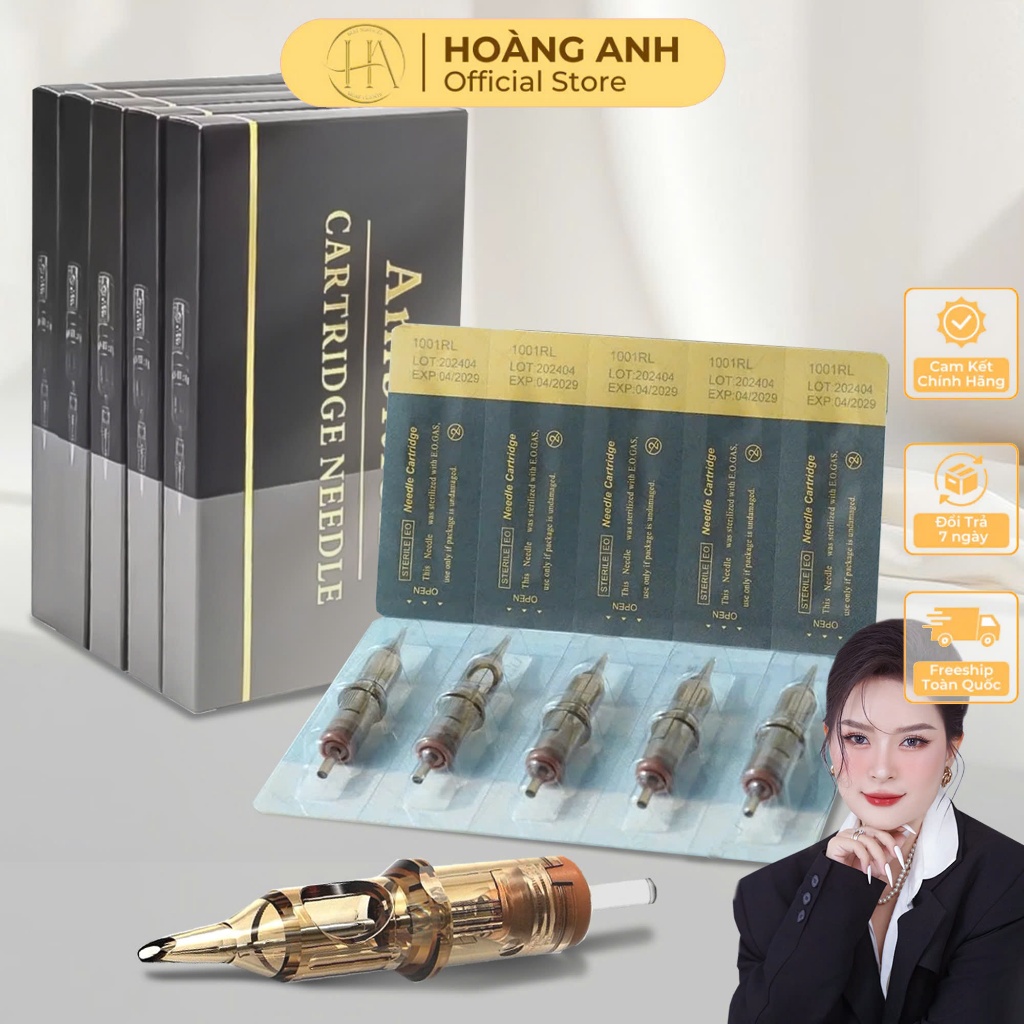 Kim Ambition nâu chuyên dùng cho máy PEN, sử dụng cho phun xăm thẩm mỹ ...